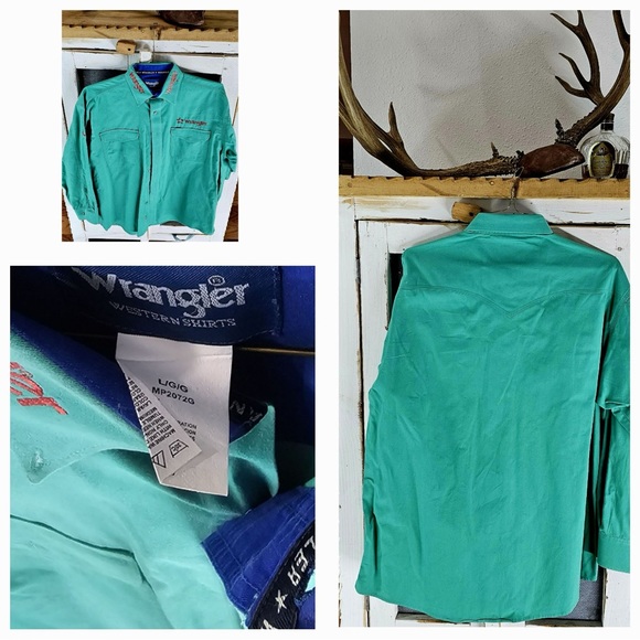 Wrangler | Shirts | Mens Wrangler Western Rodeo Cowboy Shirt | Poshmark